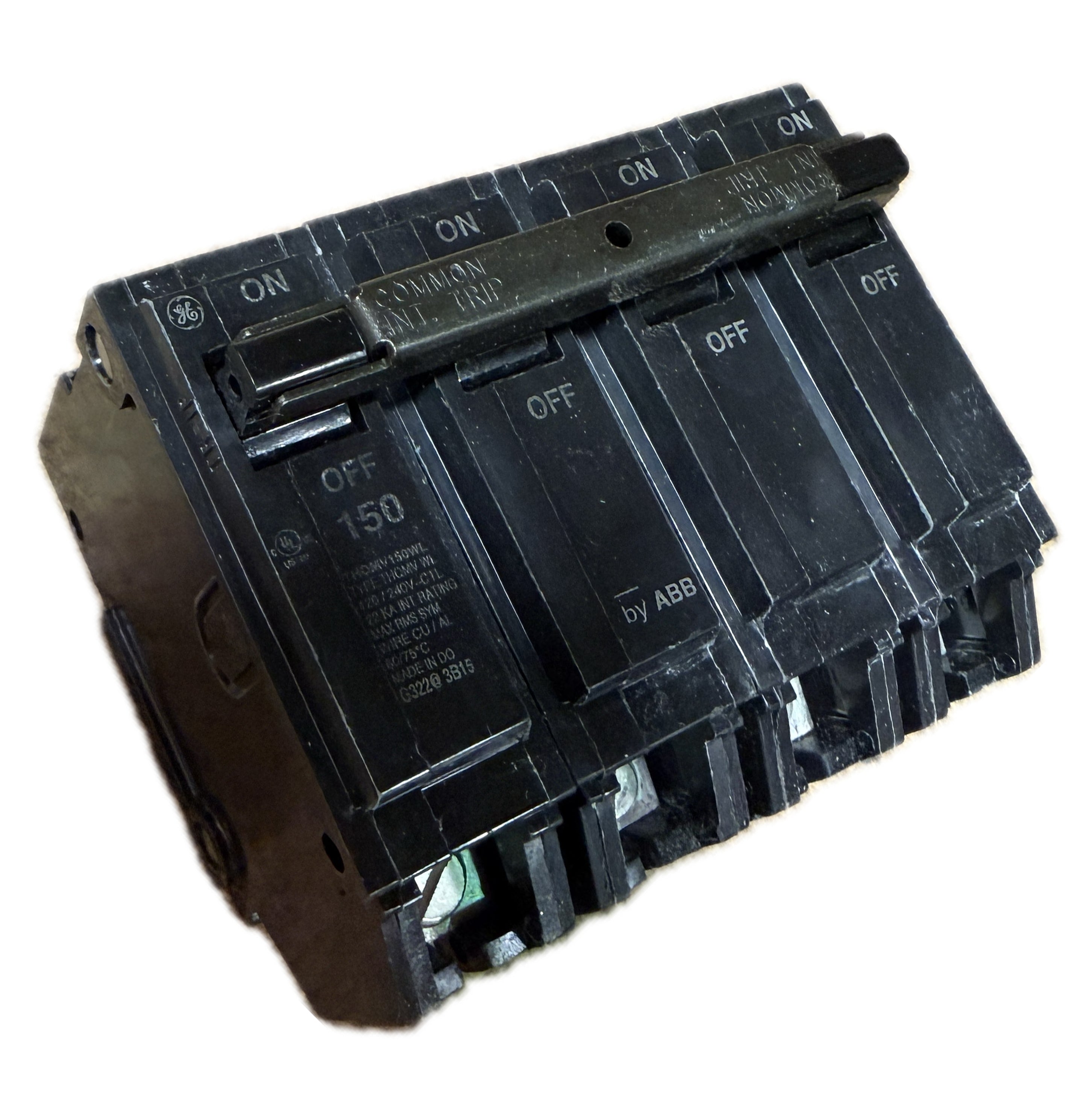 THQMV150WL GE/ABB 2 Pole 150 Amp 240 Volt Main Breaker – JRL Electric ...